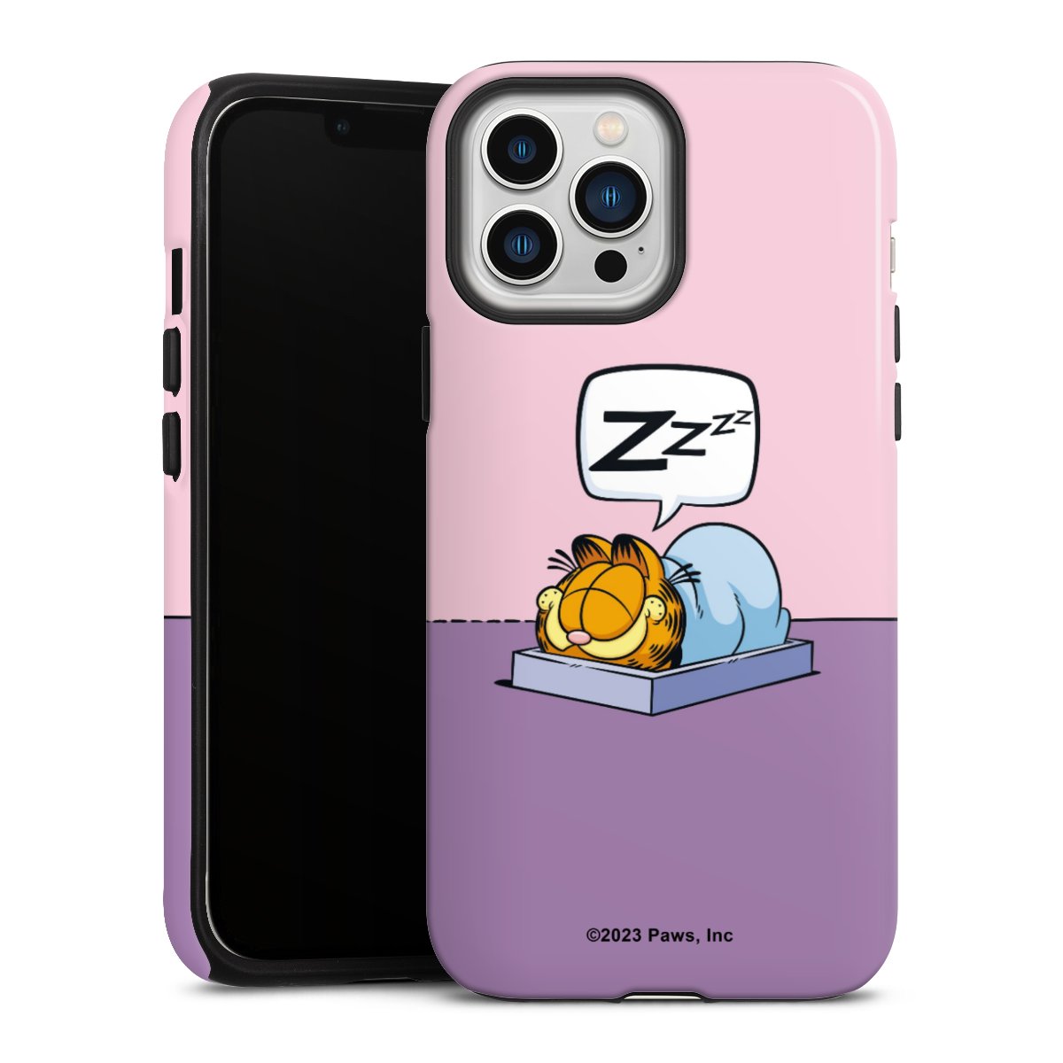 Garfield Nap Attack Pink für Apple iPhone 13 Pro Max Tough Case