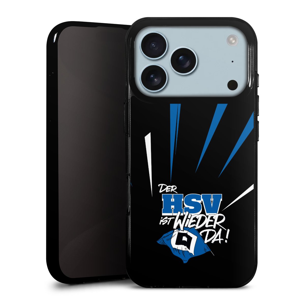 Der HSV Ist Wieder Da! Flagge für Apple iPhone 17 Pro Silikon Case
