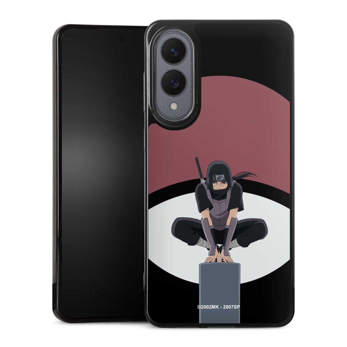 Itachi Uchiha Symbol schwarz für Samsung Galaxy S25 Edge Silikon Case
