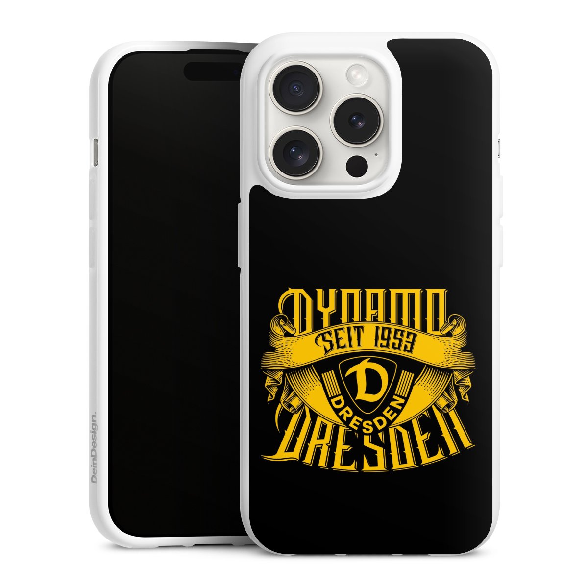 Dynamo Typo Classic für Apple iPhone 15 Pro Silikon Case